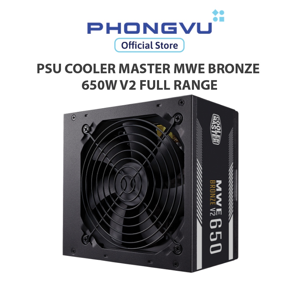 Nguồn máy tính Cooler Master MWE Bronze 650W V2 Full Range - 650W - 80 Plus Bronze -Bảo hành 60 ...