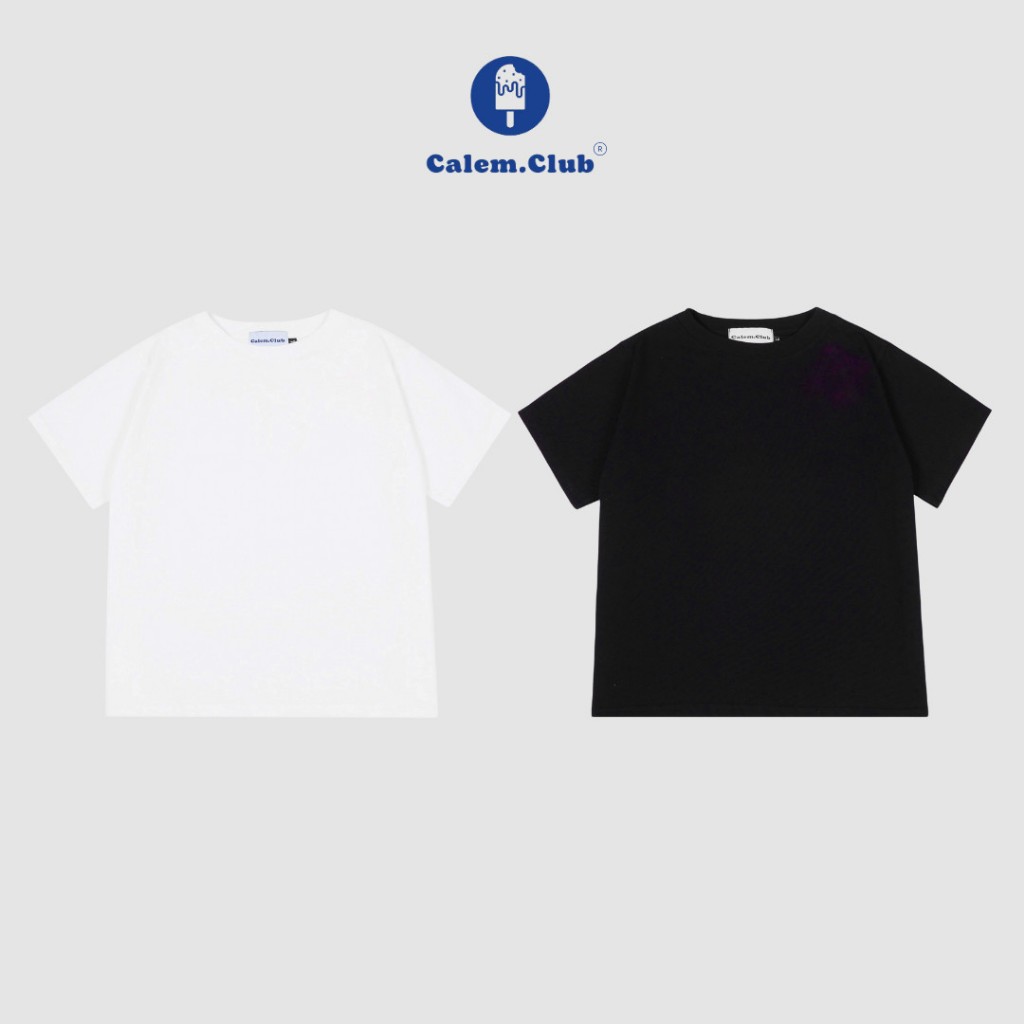 Calem Club - Áo nữ Baby tee TRƠN vải thun cotton 230gsm form Boxyfit ...