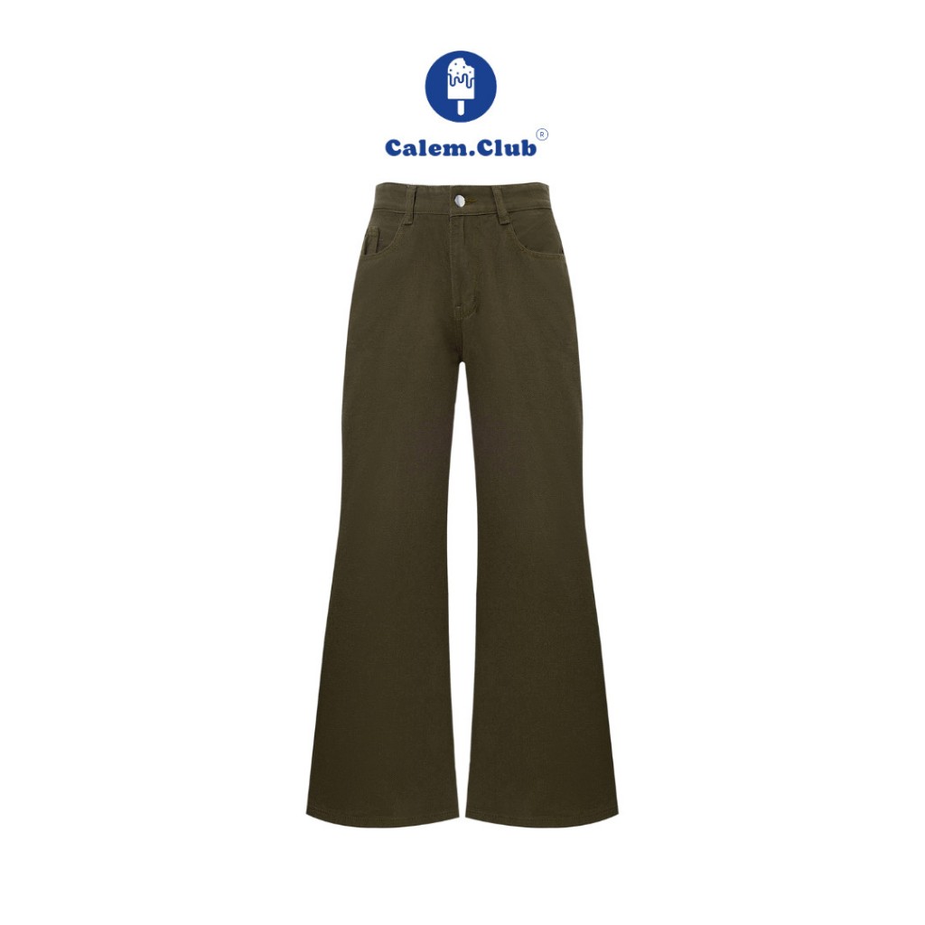 Calem club - Quần KAKI dáng dài form ỐNG LOE cạp cao tôn dáng | Shopee ...