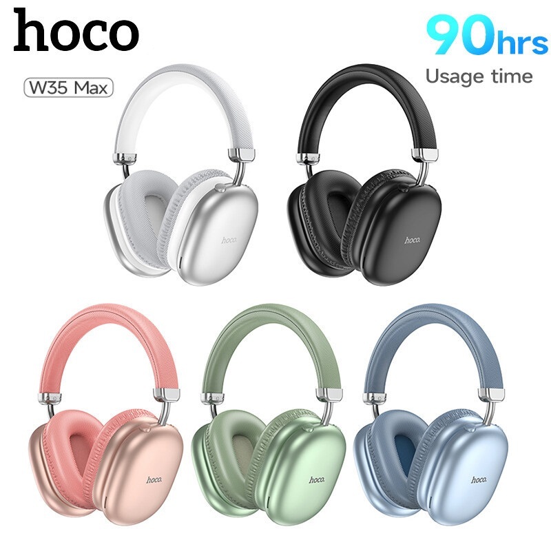 Tai Nghe Chụp Tai Hoco W35 Max, Pin Siêu Trâu 90h, Bluetooth V5.3, Kiểu Dáng Sang Trọng, Chống ...