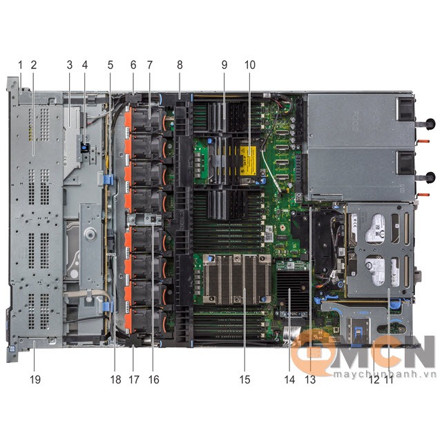 Server Dell PowerEdge PE R640 Intel Xeon Silver 4210R SFF HDD 2.5" Inch ...