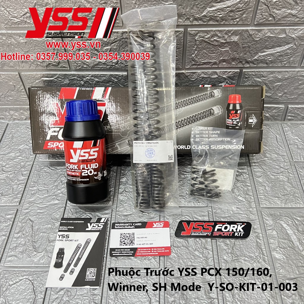 Phuộc Trước YSS PCX 150/160, Winner, SH Mode (Bộ Nâng Cấp) Y-SO-KIT-01 ...