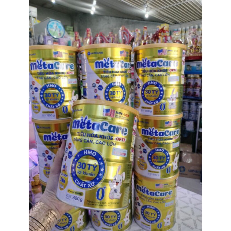 Sữa Meta Care Opti 0+ lon 800g dành cho trẻ từ 0-12 tháng- có ship hỏa ...