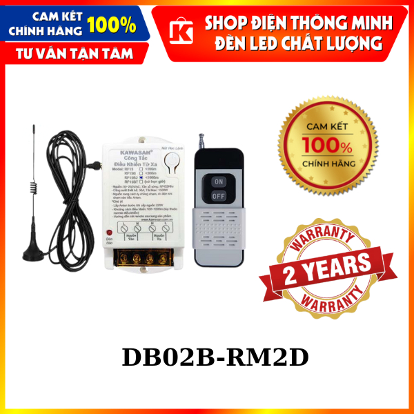 CÔNG TẮC ĐIỀU KHIỂN TỪ XA CÔNG SUẤT CAO DB01B2-RM2C (500M) | Shopee Việt Nam