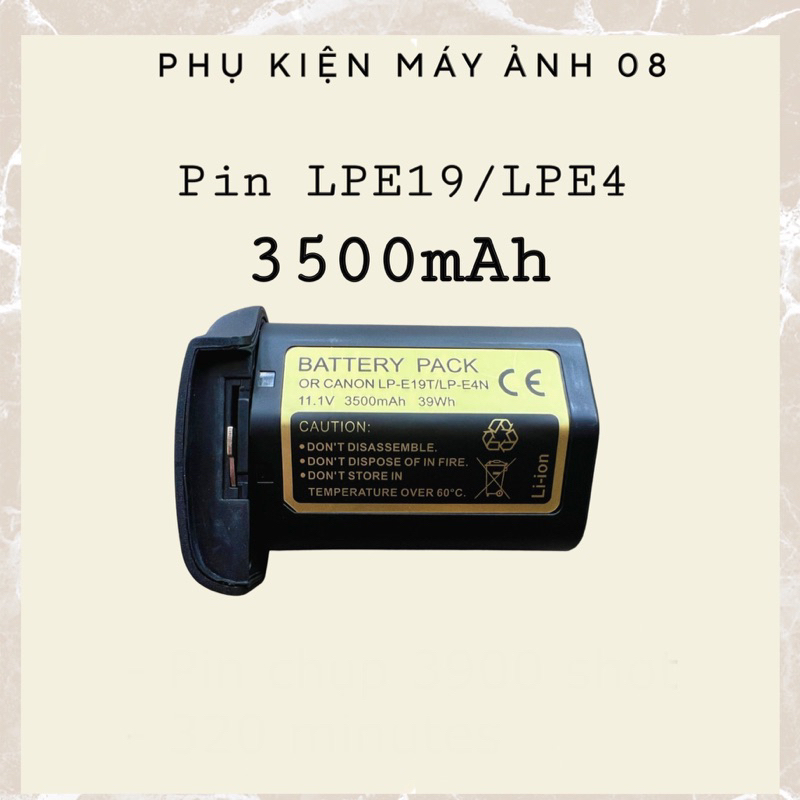 LP-E19 LP-E4 Canon | Pin và sạc máy ảnh mã LP-E19 LPE19 LP-E4 LPE4 LP-E4N LPE4N cho CANON EOS ...