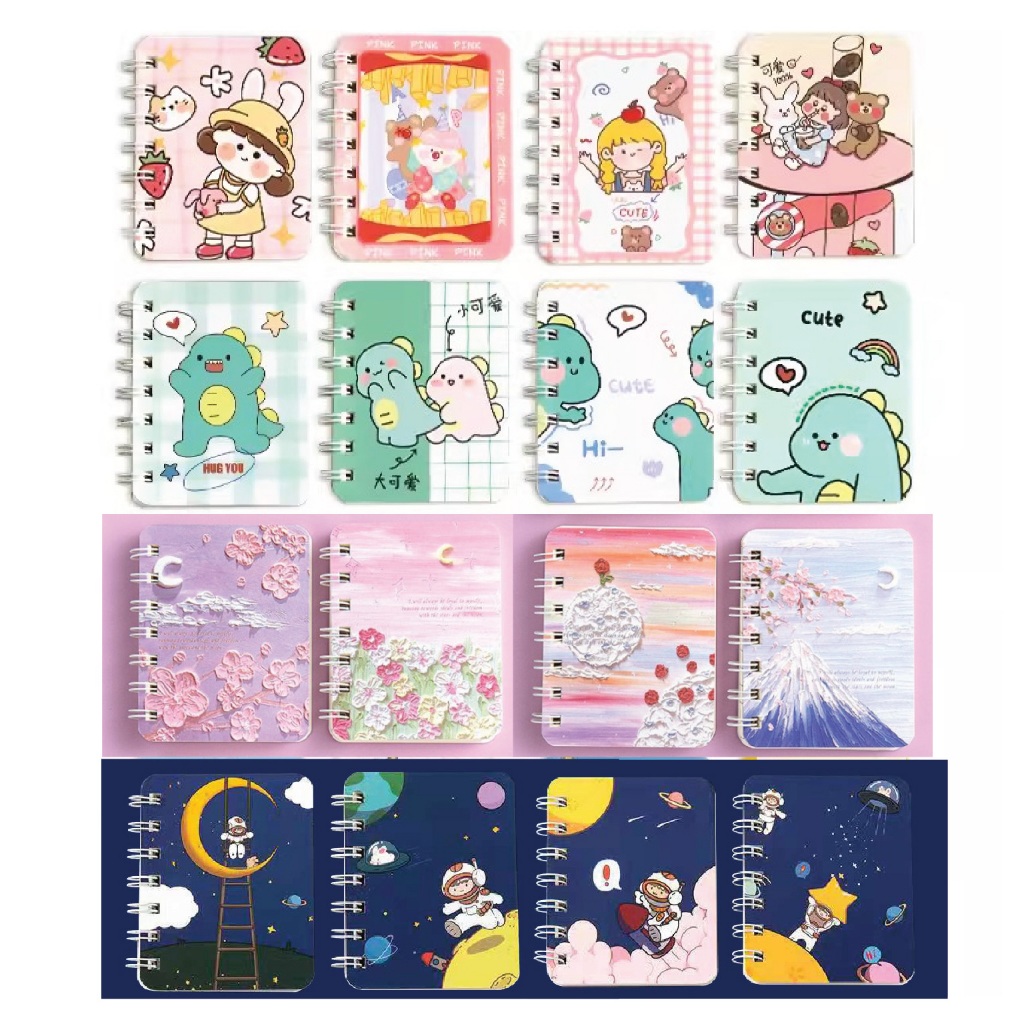 Số tay mini A7 note book dễ thương Sổ lò xo nhỏ gọn bỏ túi nhiều mẫu ...