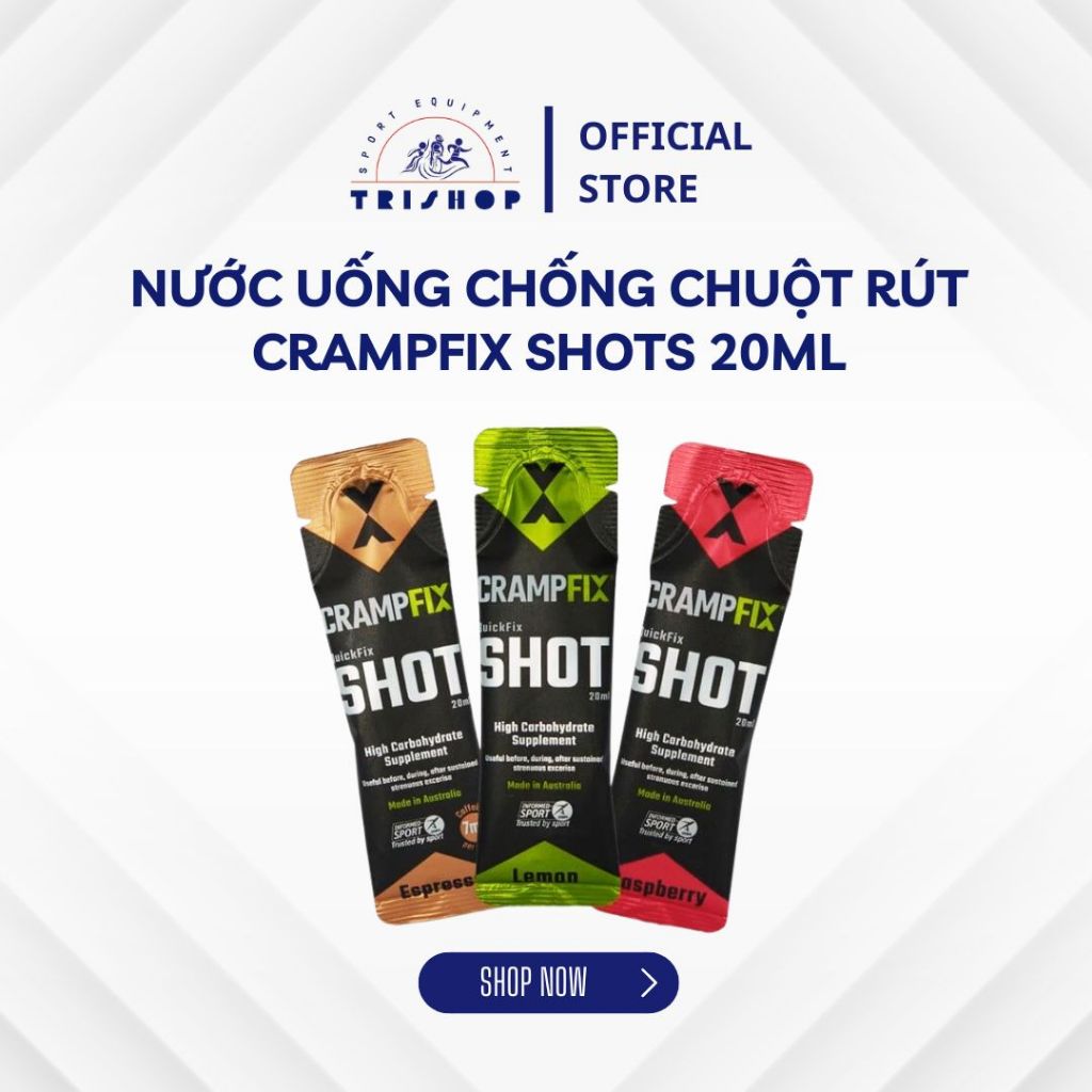 Nước uống ngăn ngừa chống chuột rút Crampfix Shots 20ml dùng trong vận ...