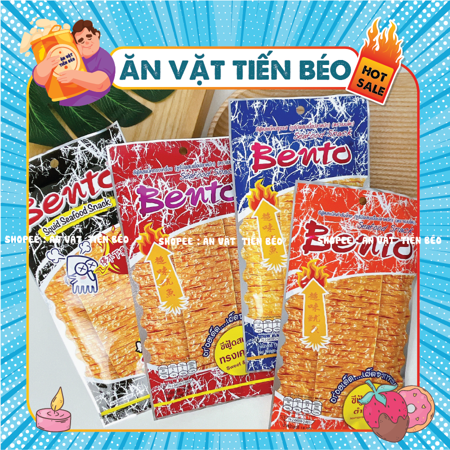 [Size to khỏi lo nhanh hết] Snack mực Bento Thái Lan (gói lớn 18g ...