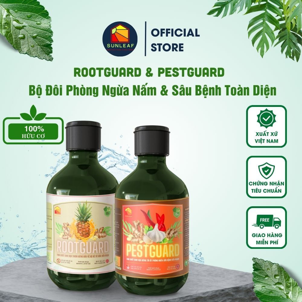 Thuốc Trừ Nấm & Sâu Bệnh Sinh Học Hữu Cơ - RootGuard & PestGuard Gừng Tỏi Ớt | Shopee Việt Nam