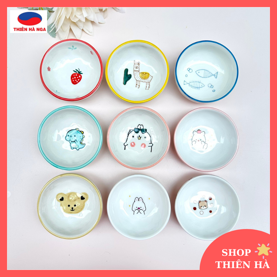 Bát Ăn Dặm Gốm Sứ Kiểu Nhật Chén Nước Chấm Họa Tiết 80ml-170ml - Shop Thiên Hà | Shopee Việt Nam