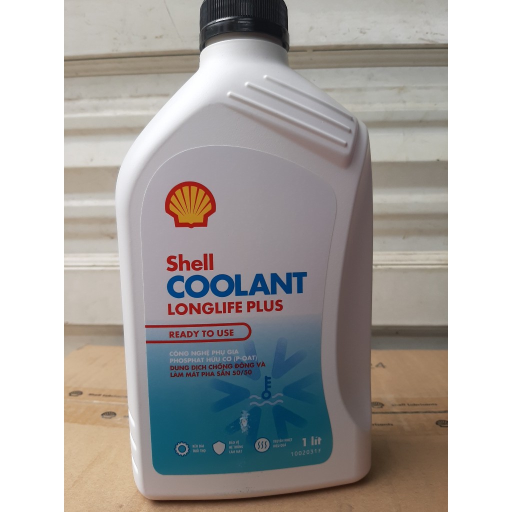 (chính hãng) Nước làm mát Shell 1L dùng cho tất cả các loại xe máy và ...