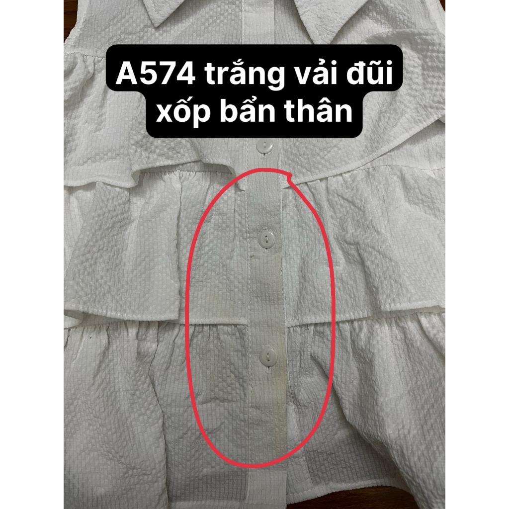Áo sơ mi nữ dài tay A.574, Áo sơ mi tay dài bo nhẹ hở vai 3 tầng phong ...