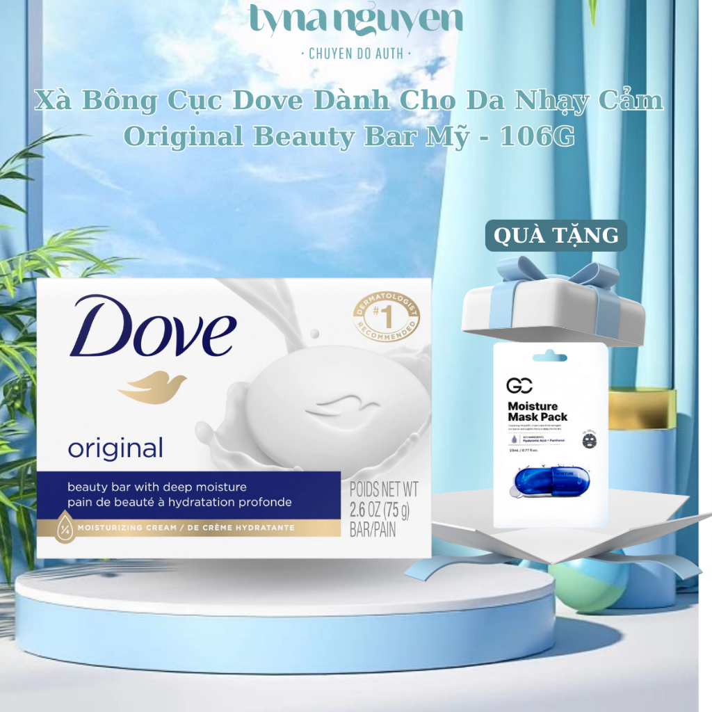 Xà Bông Cục Dove Dành Cho Da Nhạy Cảm Original Beauty Bar Mỹ - 106G | Shopee Việt Nam