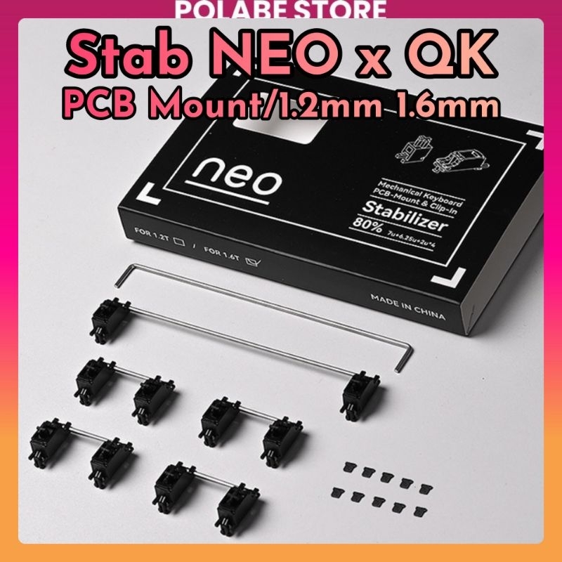Stab bàn phím cơ Neo QK Stabilizer Neo Stab PCB Mount Thanh cân bằng ...