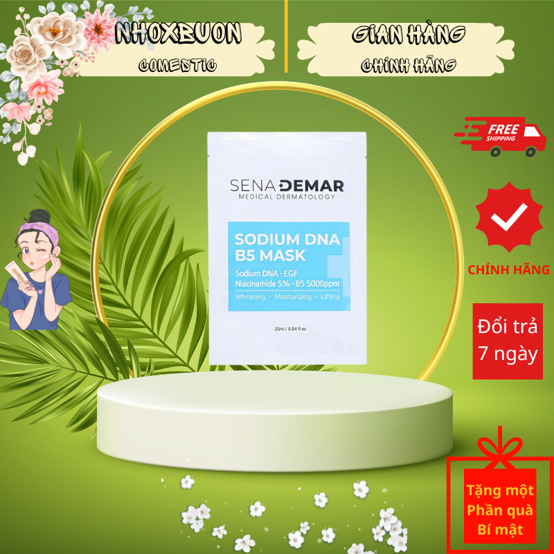 Mặt nạ Senademar sodium DNA B5 mask giúp cấp ẩm dưỡng trắng phục hồi ...