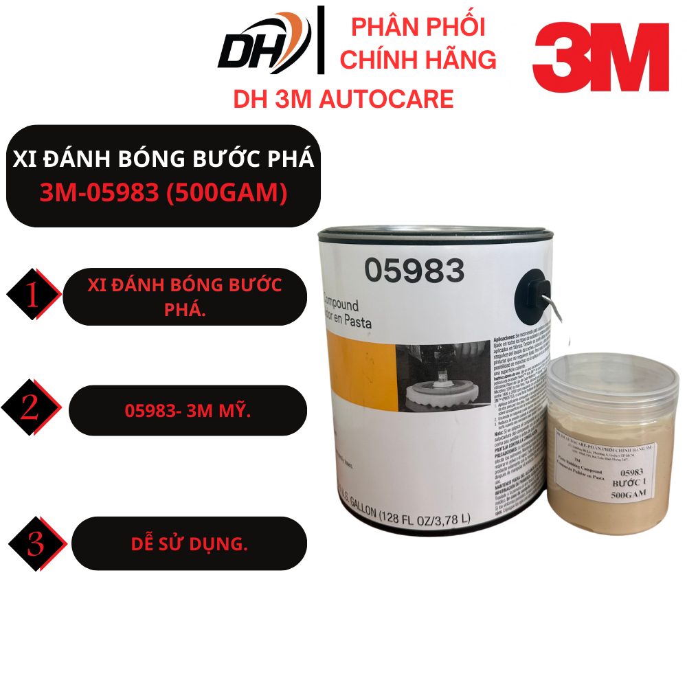 Xi đánh bóng bước phá 05983 -3M nhập Mỹ- DH 3M Autocare. | Shopee Việt Nam