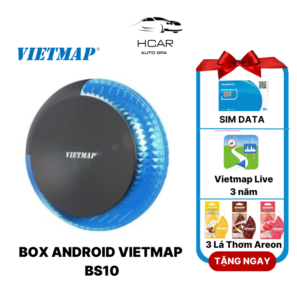 Android Box VIETMAP BS10 tặng Vietmap Live + SIM DATA dành cho ô tô ...