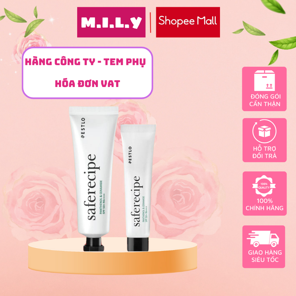 Kem chống nắng PESTLO Safe Recipe Sun Essence SPF50 PA++++ 50ml ...