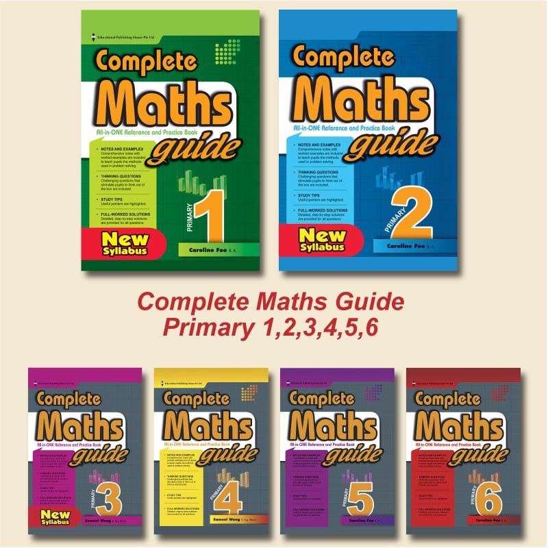 Sách - Complete Maths Guide - Primary 1,2,3,4,5,6 - bản in chất lượng ...