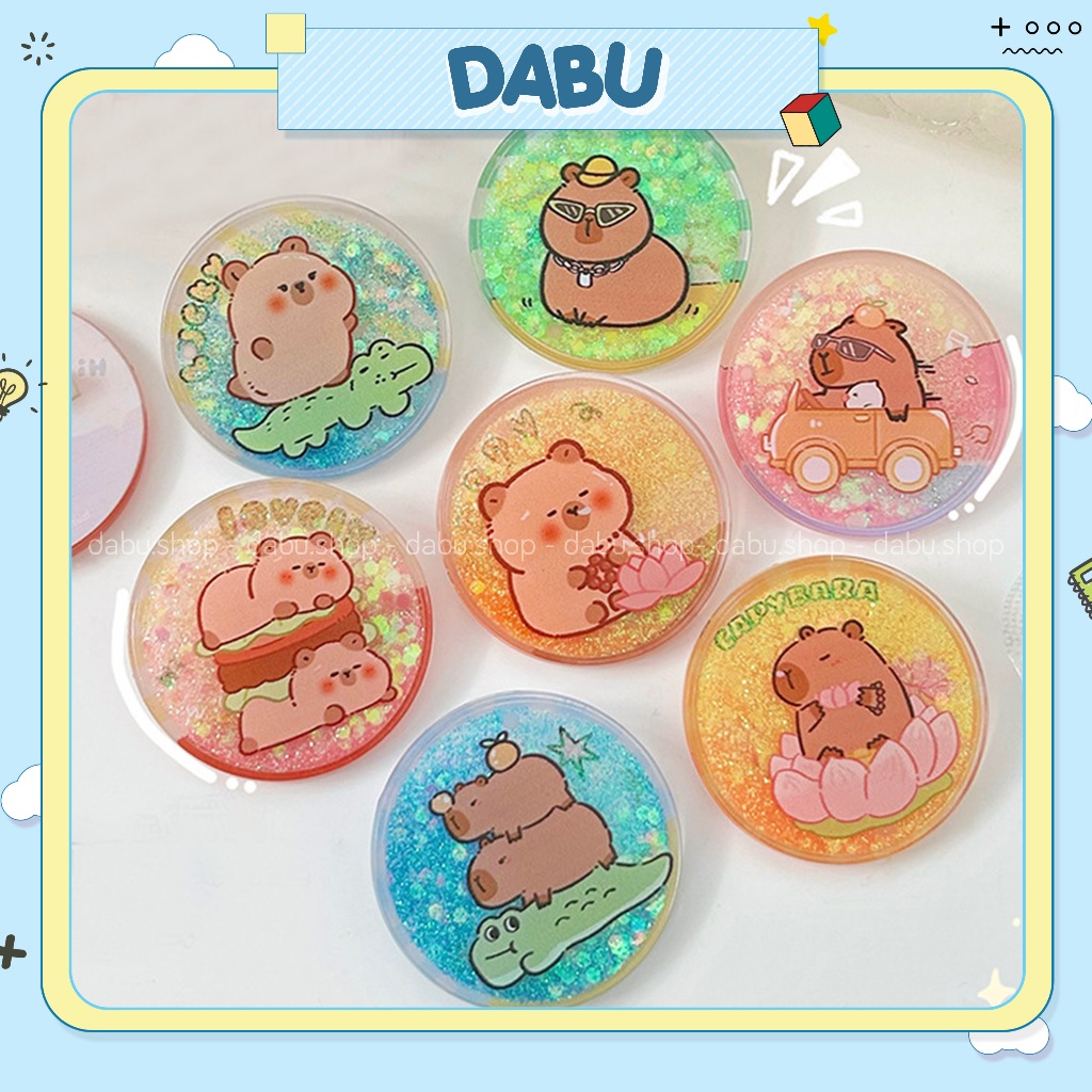 Huy hiệu cài áo pin cài balo cao cấp kim tuyến DABU Chuột lang nước ...