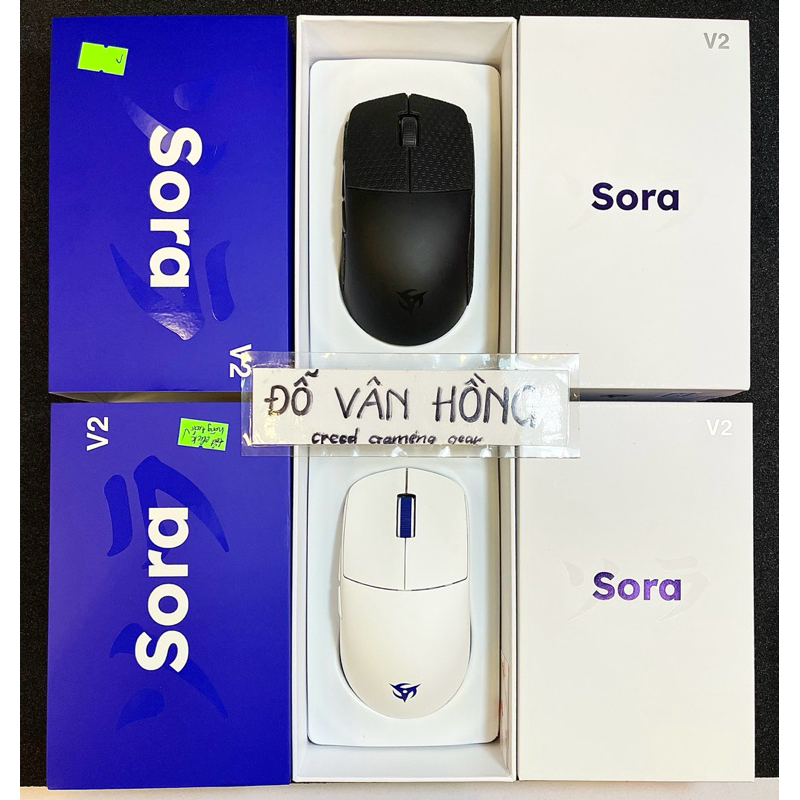 Chuột không dây siêu nhẹ Ninjutso Sora V2 và Sora 1K và 4K - Chính hãng new và qua sử dụng ...