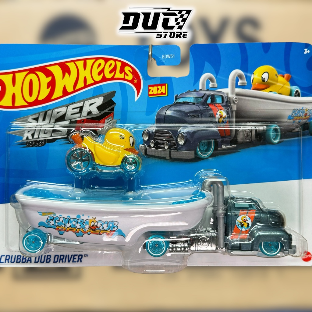 ducstore Xe mô hình HVD96 Hot Wheels Scrubba Dub Driver Duck N' Roll ...