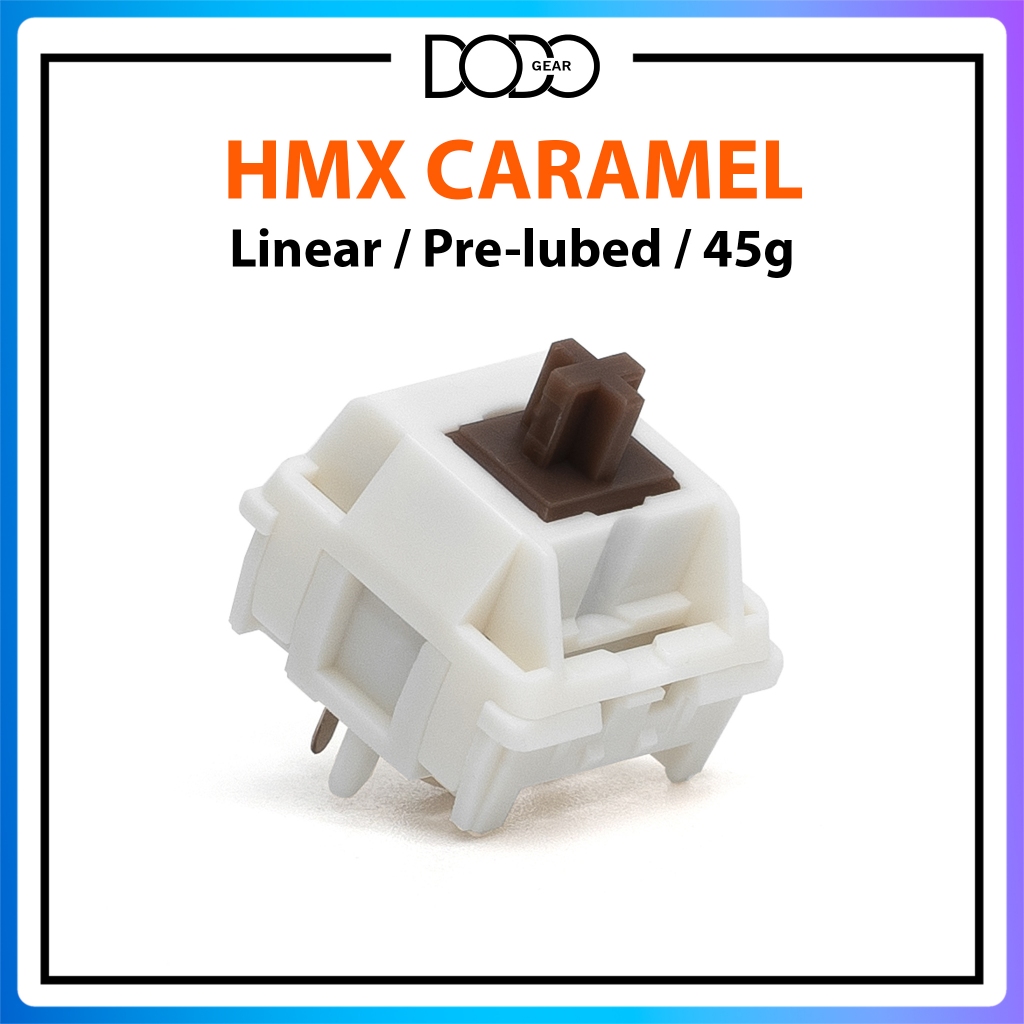 Switch HMX Caramel Pudding 5 PIN Linear 45g công tắc bàn phím Switch ...