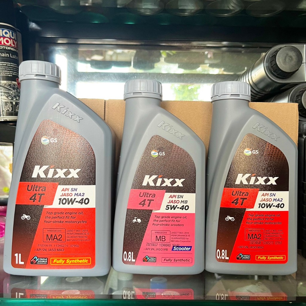 Nhớt KIXX Xe Số/ Kixx Xe Ga Tổng Hợp Hoàn Toàn 10W40/5w40 0.8L/1L ...