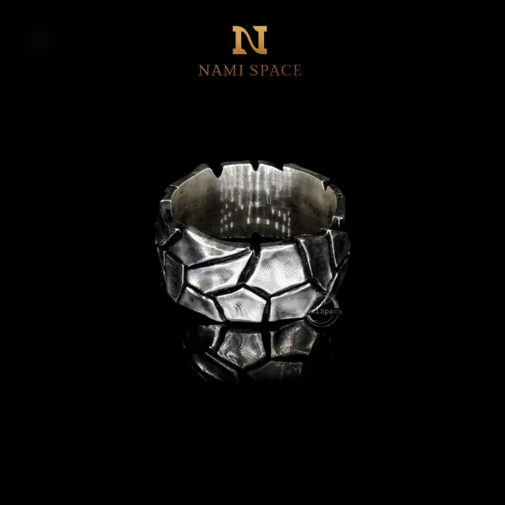 Nhẫn bạc Nami Space nam/nữ s925 Đá Nứt RT002 | Shopee Việt Nam