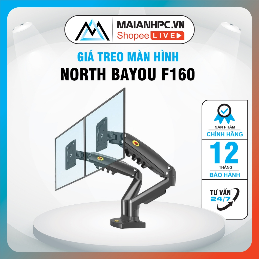 Giá treo màn hình máy tính North Bayou Dual Monitor NB-F160 | Shopee ...