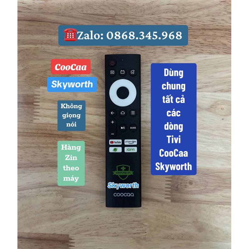 Remote Điều khiển Tivi CooCaa/Skyworth chính hãng( Dùng chung tất cả ...