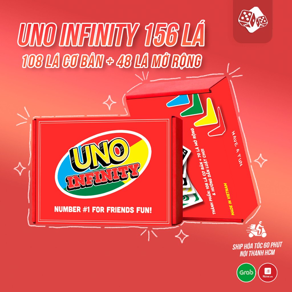 Bài UNO INFINITY 184 LÁ (hộp đỏ) | Shopee Việt Nam
