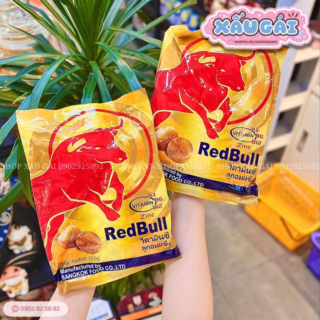 Kẹo ngậm RedBull Vị Bò húc tăng lực - Kẹo Ngậm 3 Vị (Kẹo Coca, Kẹo ...