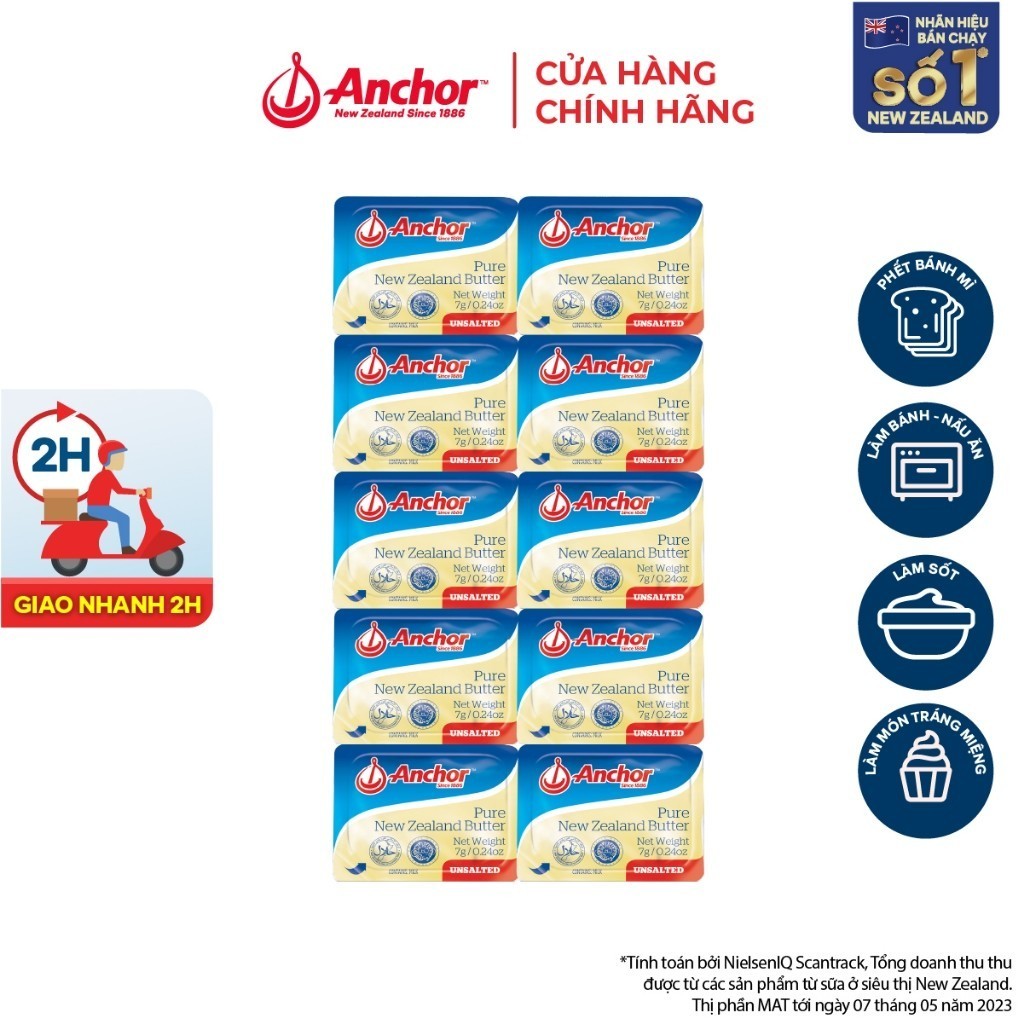 [Gift] Bơ vỉ Anchor vỉ 10 hộp 7g | Shopee Việt Nam