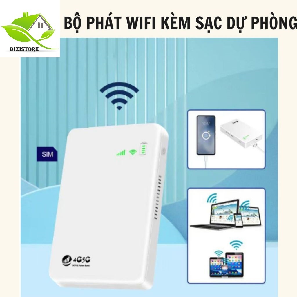 Cục phát wifi cầm tay , Bộ phát wifi kèm sạc dự phòng dung tích lớn ...