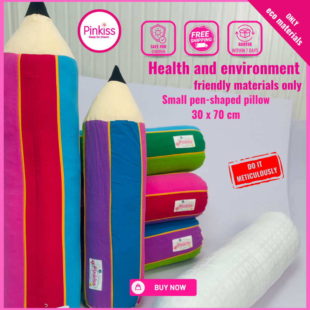 Gối ôm PINKISS cây viết chì loại nhỏ kích thước 30x70cm | Shopee Việt Nam