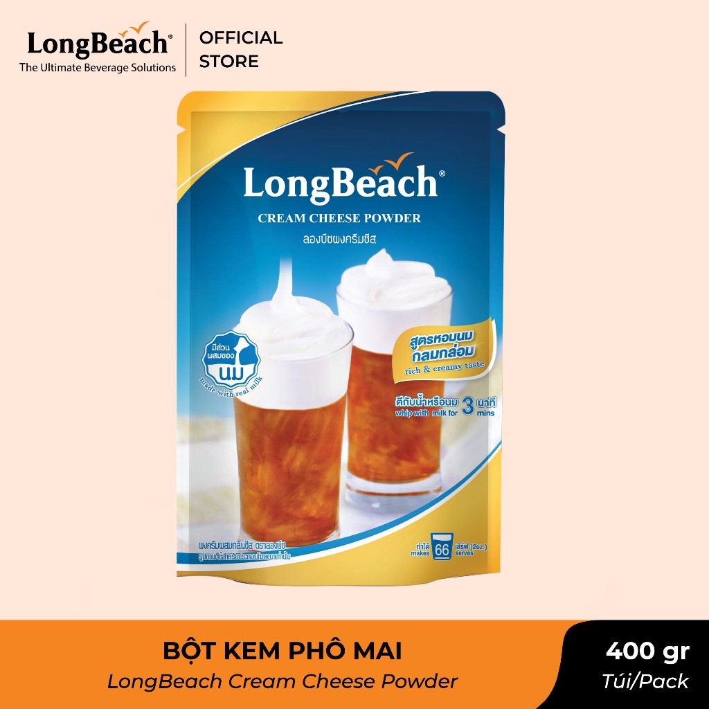 Bột Kem Phô Mai (vị Phô Mai Béo) - LongBeach Cream Cheese Powder 400g ...