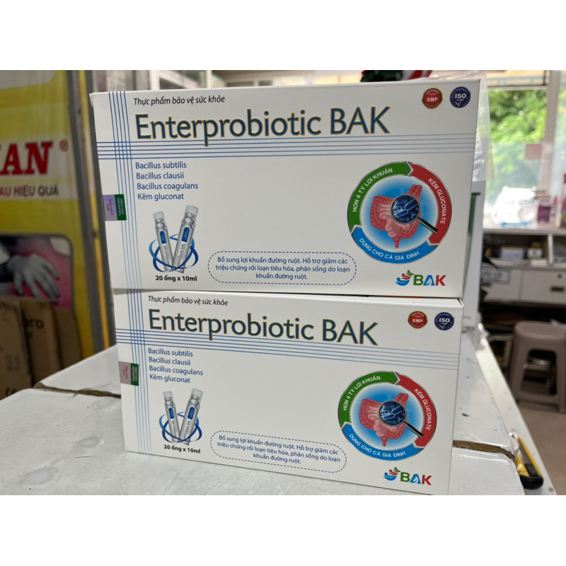 Men vi sinh Enterprobiotic BAK 10ml (Hộp 20 ống) Bổ sung 4 tỷ lợi khuẩn ...