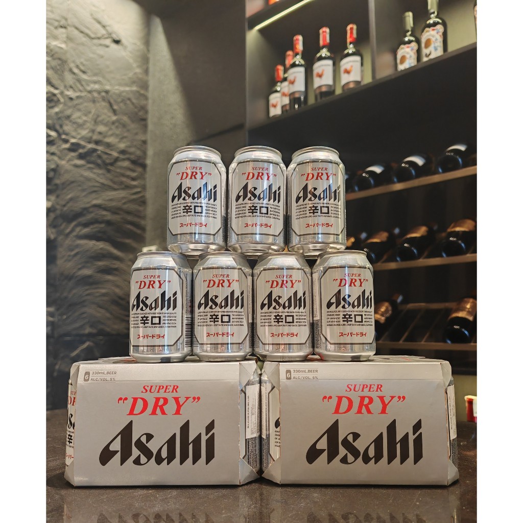 Lốc 6 lon bia Asahi Nhật Bản 5% - lon 330ml | Shopee Việt Nam