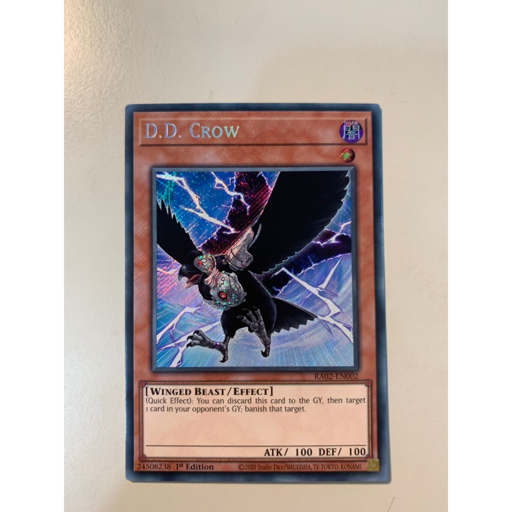 Thẻ bài yugioh chính hãng D.D. Crow RA02-EN002 | Shopee Việt Nam