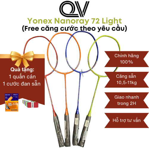 Vợt cầu lông Yonex Nanoray 72 Light chính hãng Quốc Việt Badminton chất ...
