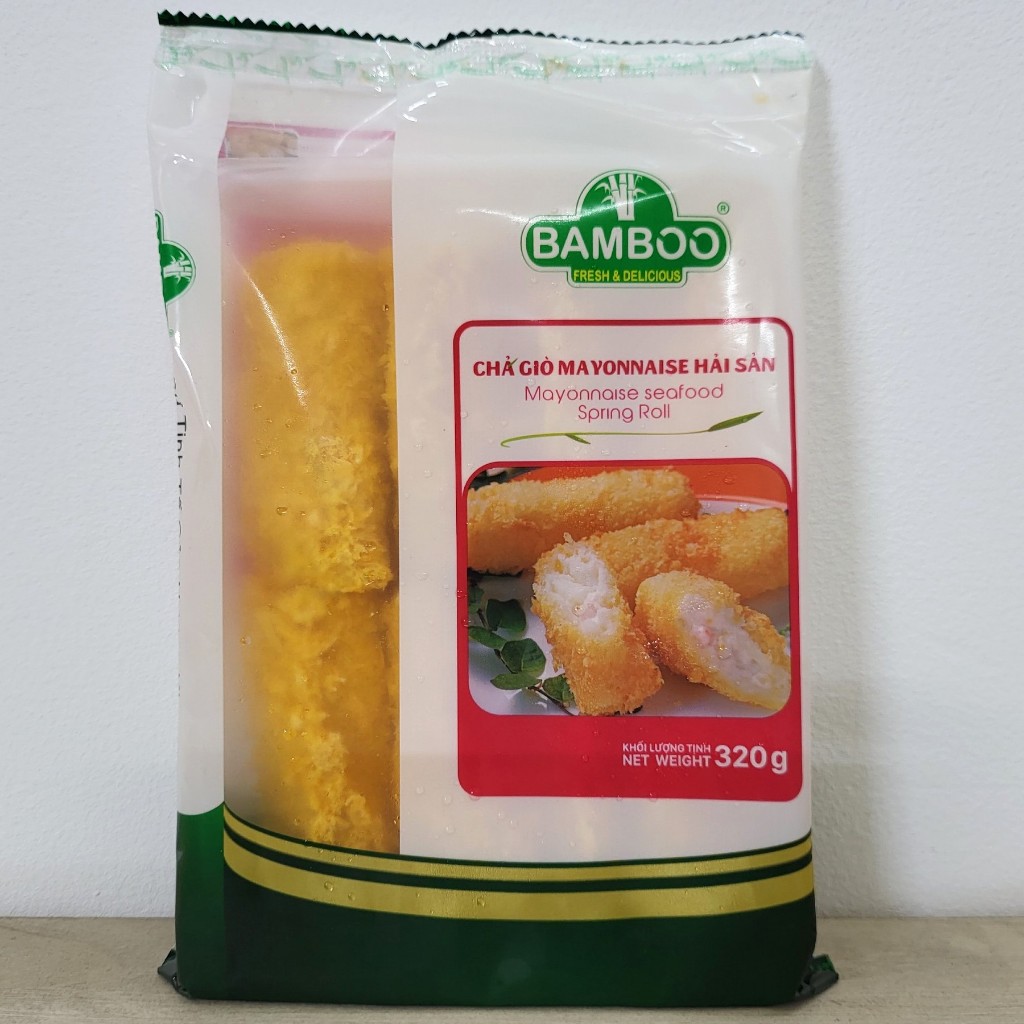 BAMBOO (gói 320g) CHẢ GIÒ MAYO HẢI SẢN Dim Sum Mayonnaise Seafood ...