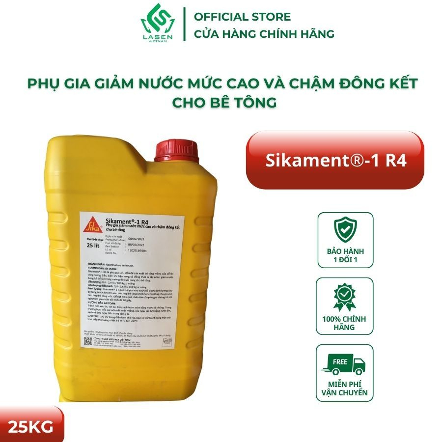 Sikament R4-25Kg Phụ Gia Hóa Dẻo Giảm Nước Cho Bê Tông | Shopee Việt Nam
