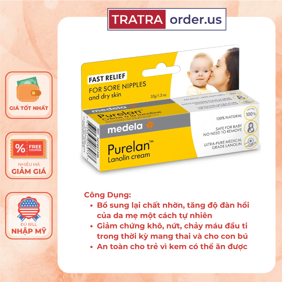 Kem Purelan Medela 37g - Kem Bôi Đầu Ti date 2026 | Shopee Việt Nam