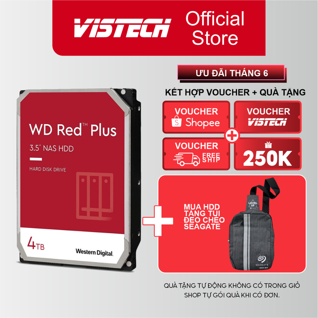 Ổ cứng chuyên dụng cho NAS HDD Wertern Digital Red Plus 3.5 inch ...