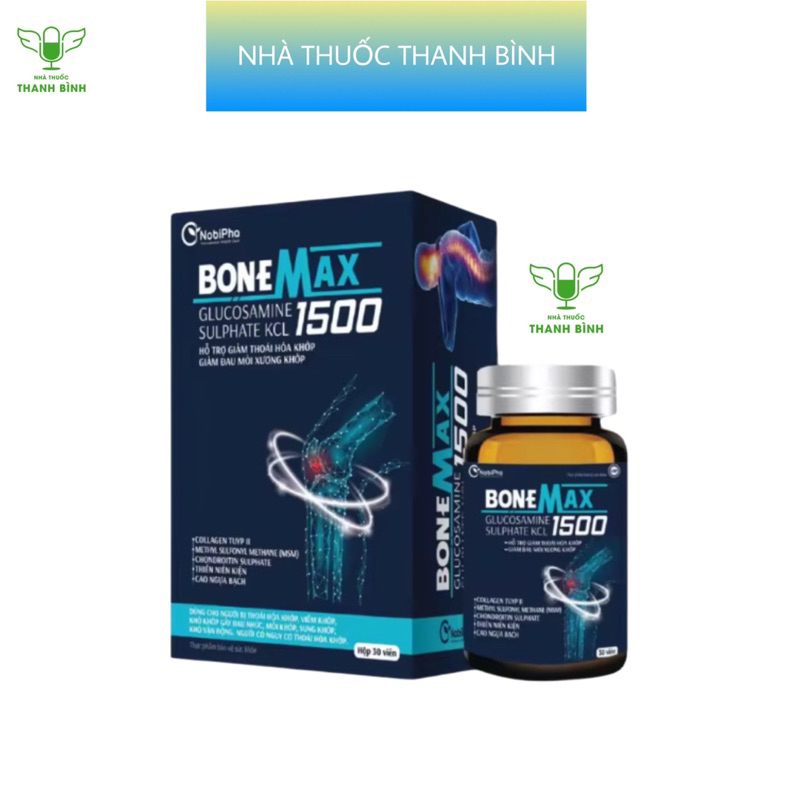 Viên Uống Bổ Xương Khớp Bone Max 1500mg( lọ 30 viên) | Shopee Việt Nam