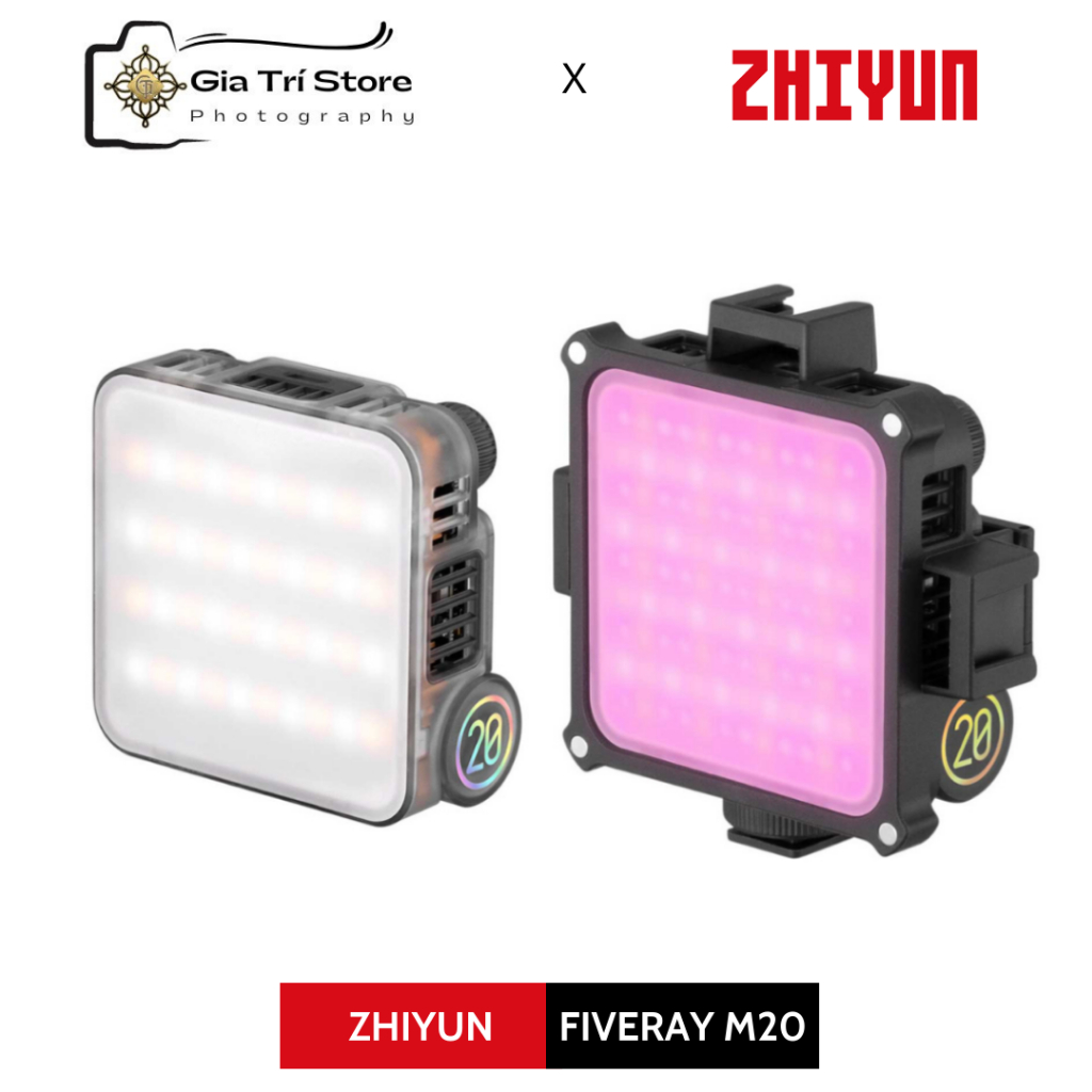 ZHIYUN FIVERAY M20 / M20C Fill Light - Đèn Led Mini Công Suất 20W Pin ...