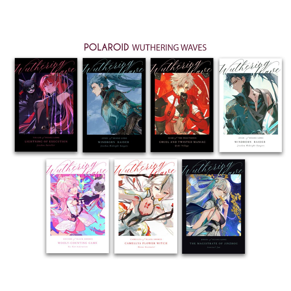 Pola card hình nhân vật game Wuthering Waves Jiyan Yinlin Scar Encore ...