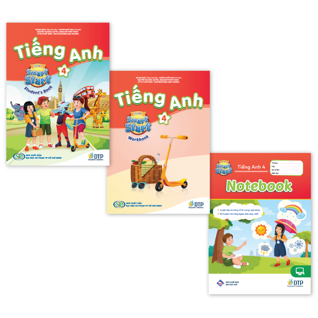 Sách - DTPbooks - Tiếng Anh 4 i-Learn Smart Start trọn bộ (sách học sinh, sách bài tập, vở tập ...