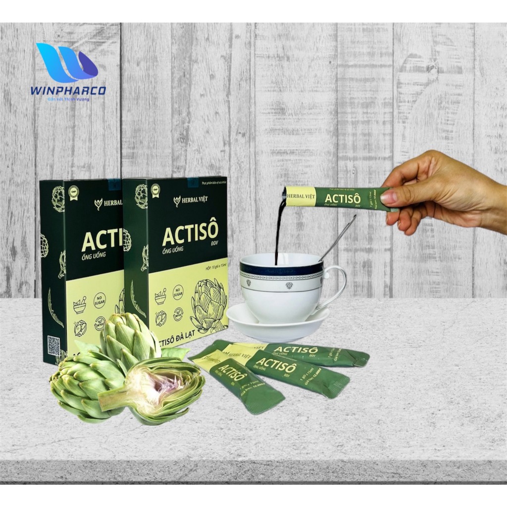 { 1200mg Actisô } Ống Uống Actiso HerBal Việt Hỗ trợ mát Gan, Giải Độc ...